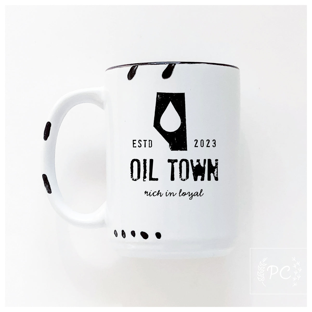 oil town | ceramic mug – Prairie Chick Prints