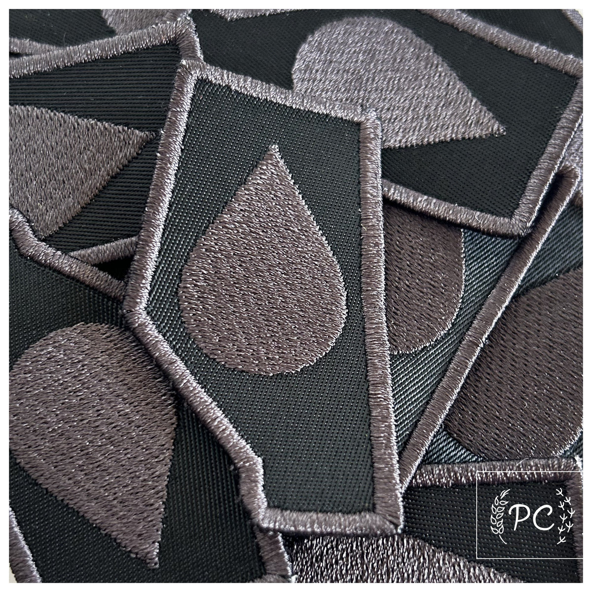 alberta oil - black | embroidered patch – Prairie Chick Prints