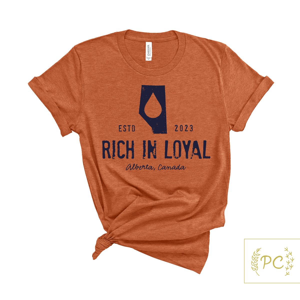 rich in loyal - ADULT - unisex crew neck | t-shirt – Prairie Chick Prints
