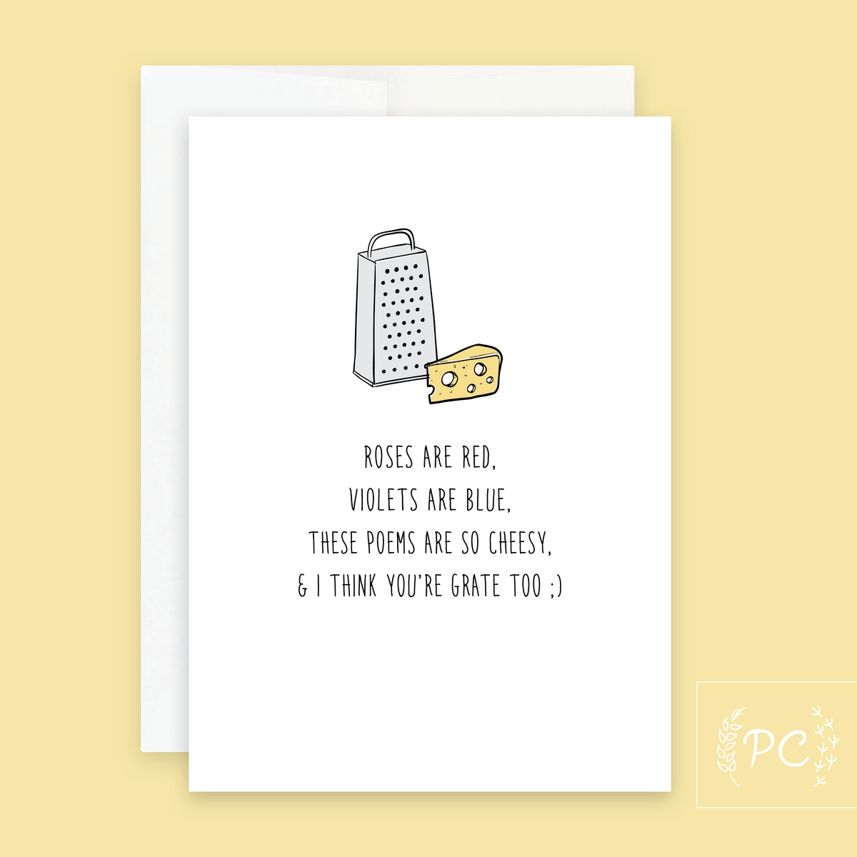 poems are so cheesy | greeting card – Prairie Chick Prints